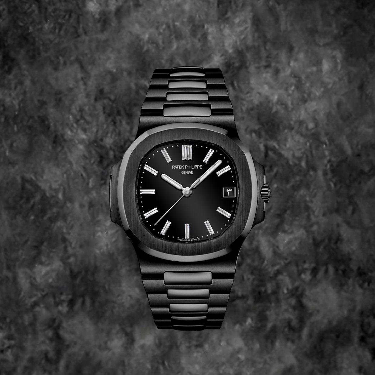 All Black Patek Philippe Nautilus - Superwatchman.com